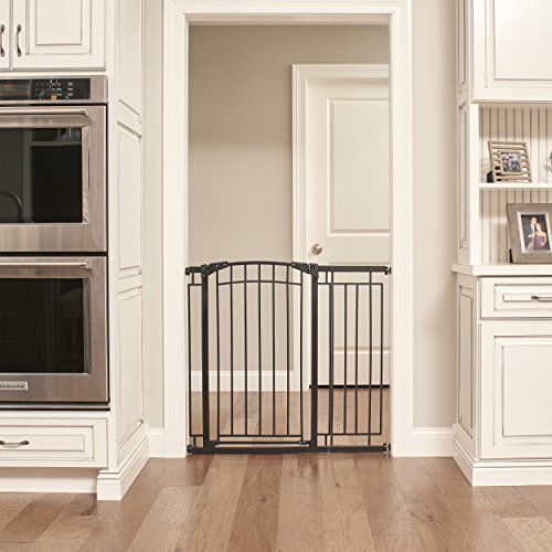 Evenflo Multi-Use Decor Tall Walk-Thru Gate, Black Metal