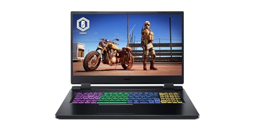 Acer Nitro 5 Gaming Laptop 2023, 17.3" FHD IPS 144Hz, Intel i5-12450H 8-Core, NVIDIA GeForce RTX 3050 4GB, 64GB DDR4, 3TB SSD, RGB Backlit Keyboard, Thunderbolt 4, Wi-Fi 6, Win10 Home, COU 32GB USB