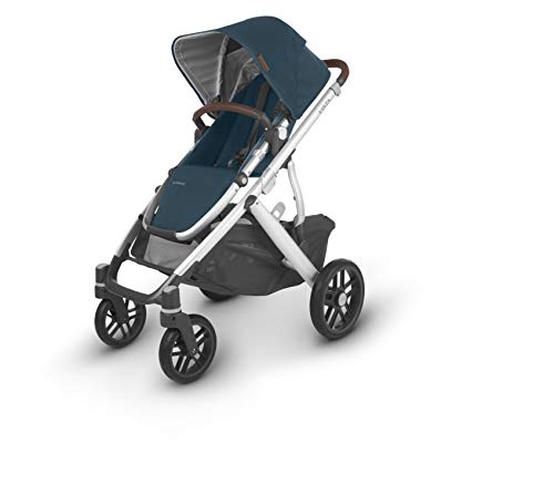 UPPAbaby VISTA V2 Stroller - FINN (deep sea/silver/chestnut leather)