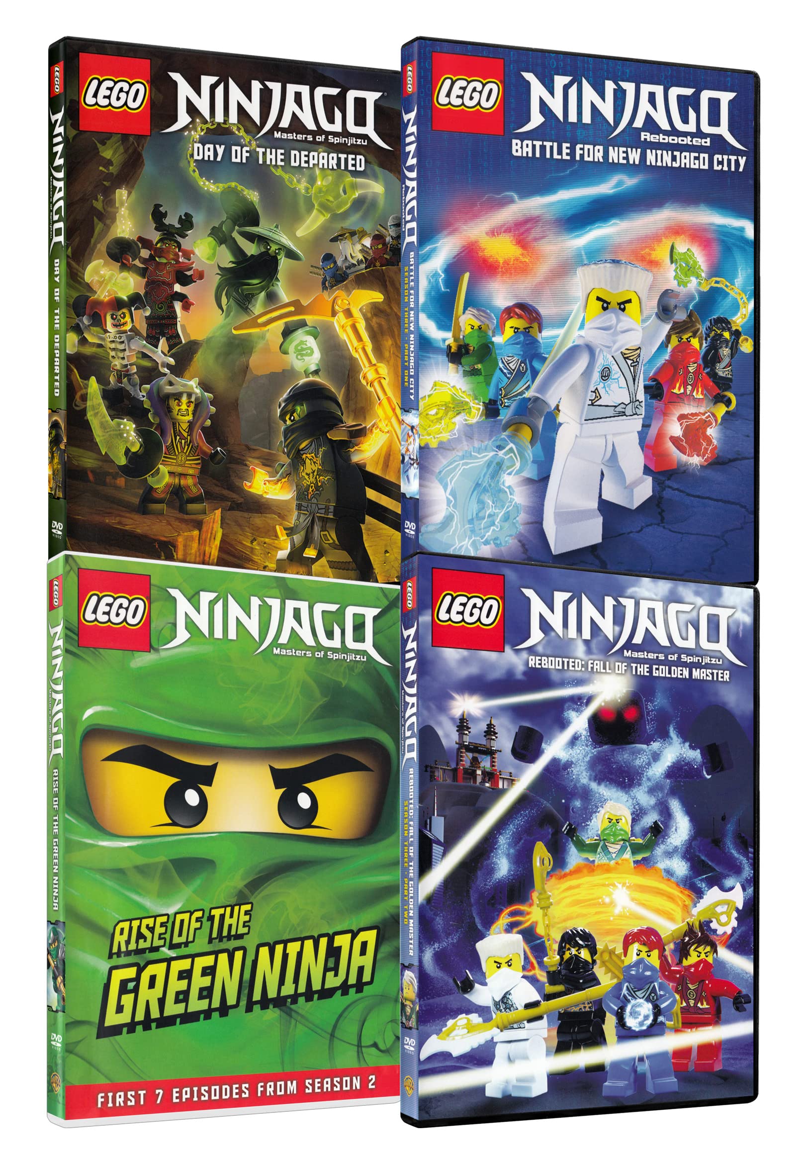 Ultimate LEGO Ninjago DVD Collection: Day of the Departed / Battle for New Ninjago City / Rise of the Green Ninja / Rebooted: Fall of the Golden Master