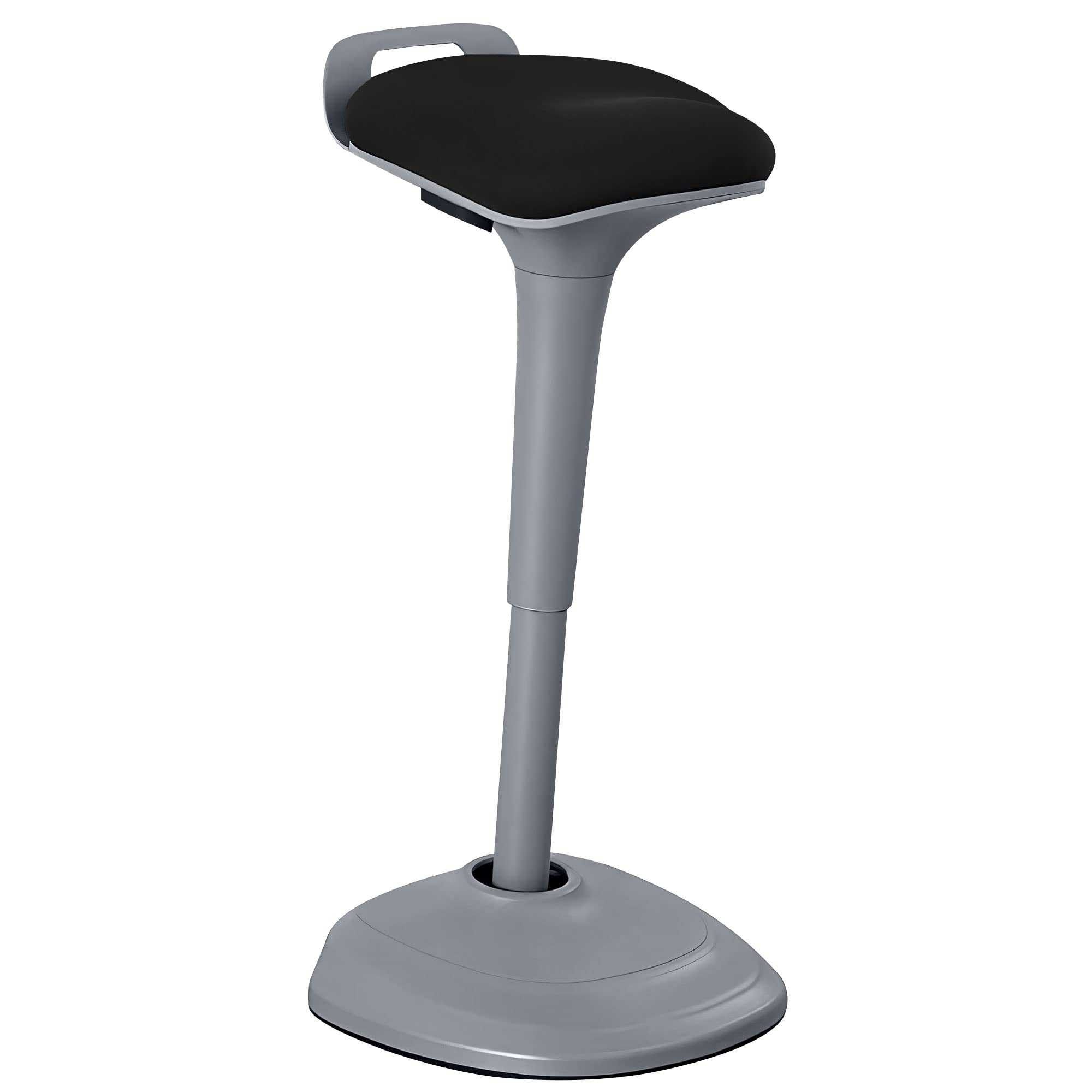 Living Essentials Wobble Stool Desk Chair Adjustable Standing Stool, Sitting Balance Chair, Comfortable and Breathable Seat by Grey