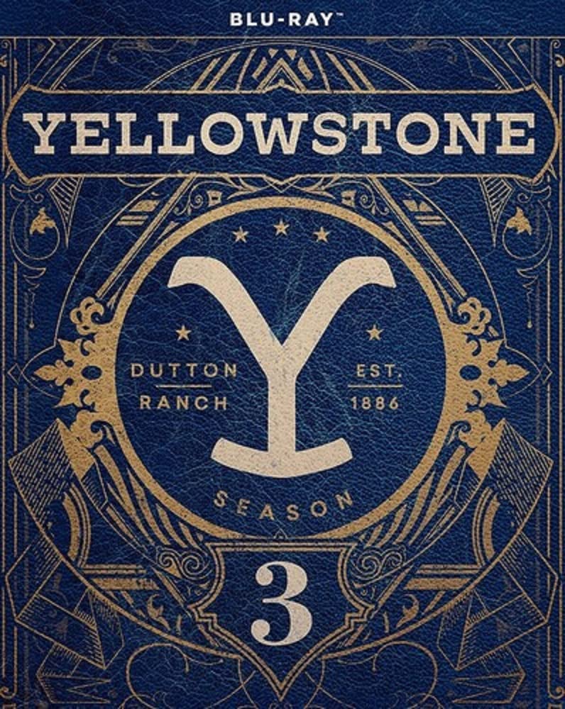 Yellowstone Special Edition Complete Seasons 1 2 3 Kevin Costner 3 Blu Ray Set 29 Episodes Includes Dutton Ranch decal and Glossy Print Yellowstone Art Card