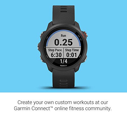 Garmin Forerunner 245 Music, GPS Running Smartwatch with Music and Advanced Dynamics, Black (Renewed)