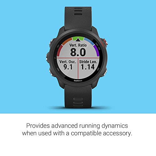 Garmin Forerunner 245 Music, GPS Running Smartwatch with Music and Advanced Dynamics, Black (Renewed)