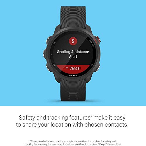 Garmin Forerunner 245 Music, GPS Running Smartwatch with Music and Advanced Dynamics, Black (Renewed)