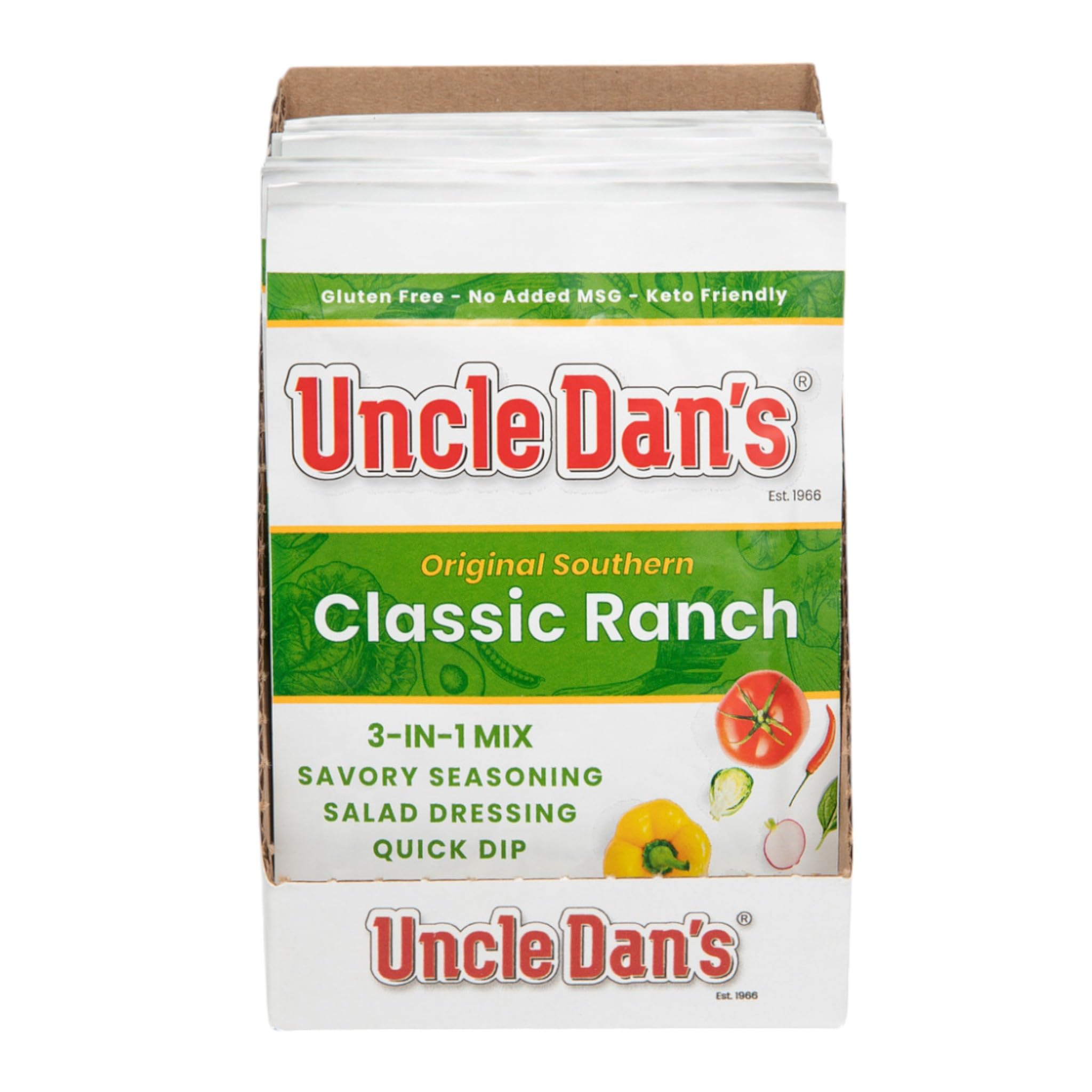 Uncle Dan’s, Original Classic Ranch | Singles Case – 12 Count (Pack of 1)