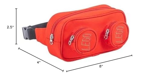 LEGO BRICK HIP PACK, Red