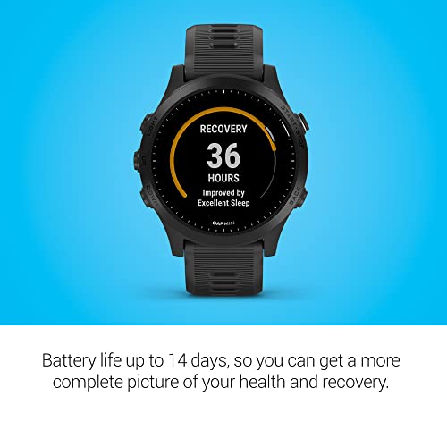 Garmin 010-02063-00 Forerunner 945, Premium GPS Running/Triathlon Smartwatch with Music, Black