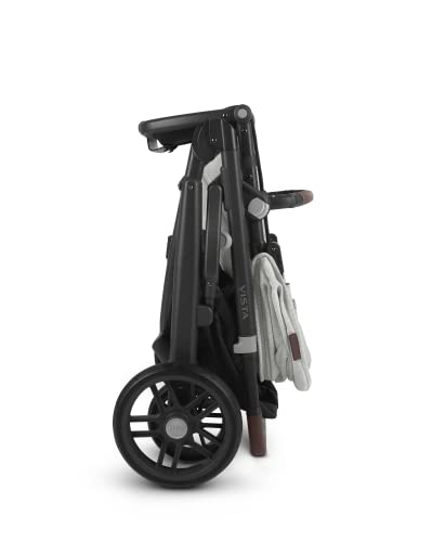 Vista V2 Stroller - Anthony (White and Grey Chenille/Carbon/Chestnut Leather)