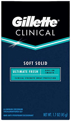 Gillette Clinical Advanced Solid Ultimate Fresh Antiperspirant Deodorant, 1.7 Ounce
