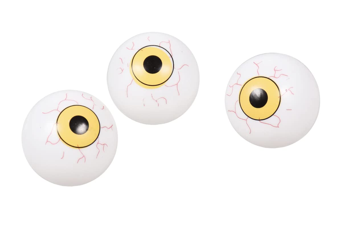 Super Creepy Plastic Hollow Eyeballs- Halloween Decorations - Zombie Eyeballs- Set of 36