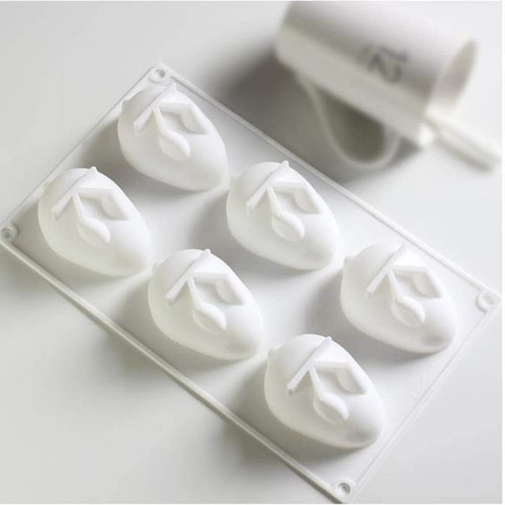 3D Easter Rabbit Cake Mold Bunny Silicone Soap Mold for French Dessert Chocolate Candy Mousse Brownie Jelly Ice Cream Chiffon Cheesecake Fondant Resin Candle Making Mold Easter Decoration