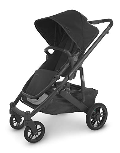 Cruz V2 Stroller - Jake (Black/Carbon/Black Leather) + MESA Infant Car Seat - Jordan (Charcoal mélange) Merino Wool