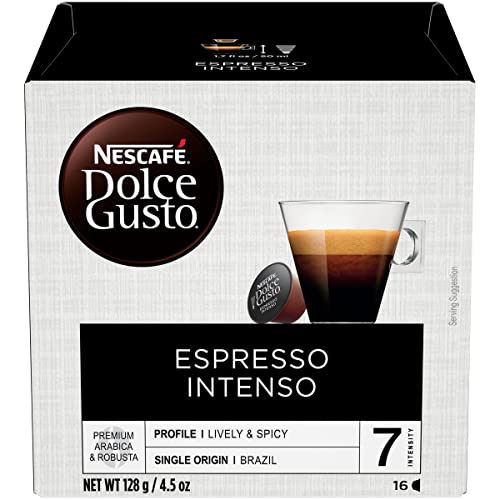 Nescafe Dolce Gusto Coffee Pods, Espresso Intenso, 16 Count (Pack of 3)