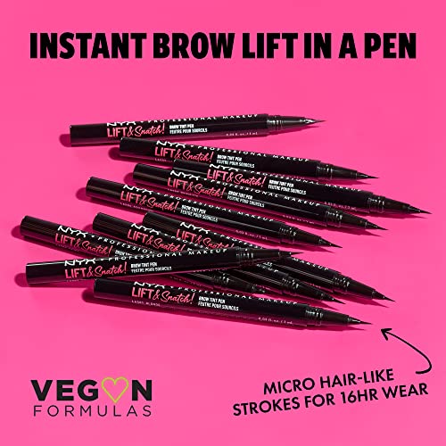 NYX PROFESSIONAL MAKEUP Lift & Snatch Eyebrow Tint Pen, Black