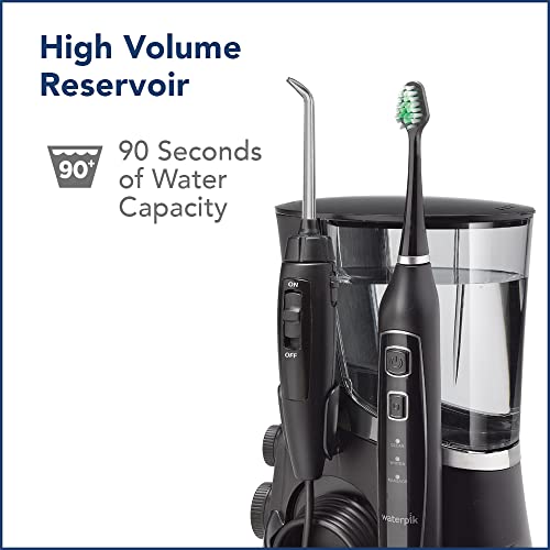Waterpik Complete Care 5.0 Water Flosser + Sonic Electric Toothbrush, Black WP-862
