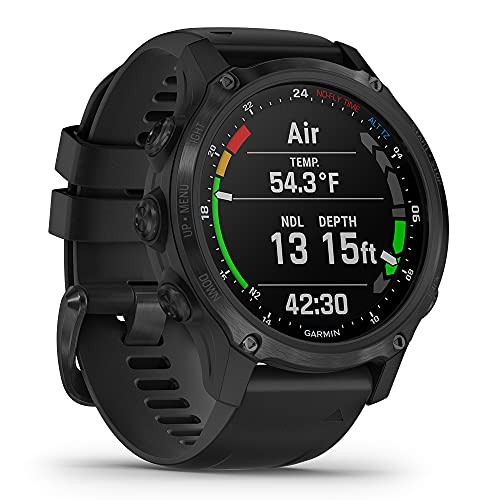Garmin Descent Mk2S (Carbon Gray DLC/Black) GPS Divers Computer Watch Diver's Bundle | Includes PlayBetter Dry Bag Set | Wrist-Based HR, 6 Dive Modes, ABC Sensors | Diving Smartwatch | 010-02403-06