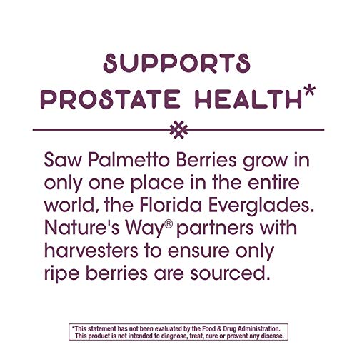 NATURE'S WAY SAW PALMETTO EXTRACT, 60 SGEL- 3 Pack