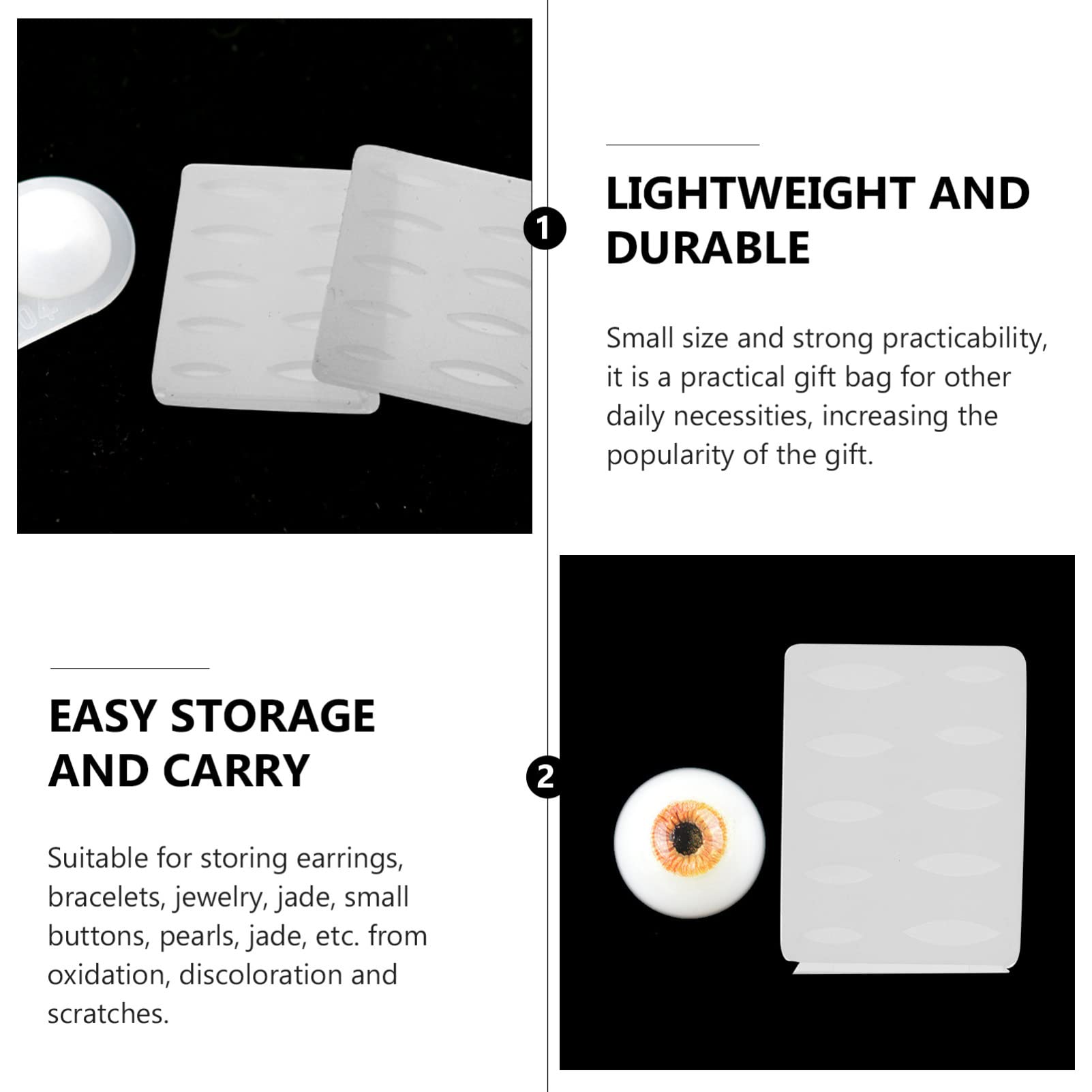 EXCEART 5 Pcs Eye Mold epoxy Eyeball bistuit Eyeball Silicone Chocolate DIY Epoxy Resin Bread Holiday Casting Silicone Baby Dolls Doll Eyes Cookie Jelly Crystal sd Doll White