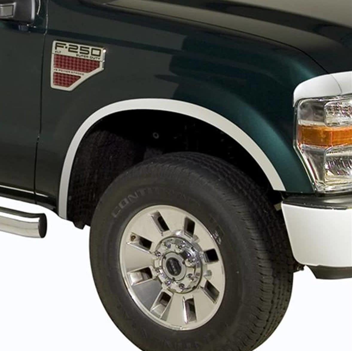 Putco 97230 Stainless Steel Fender Trim Kit for Ford Super Duty