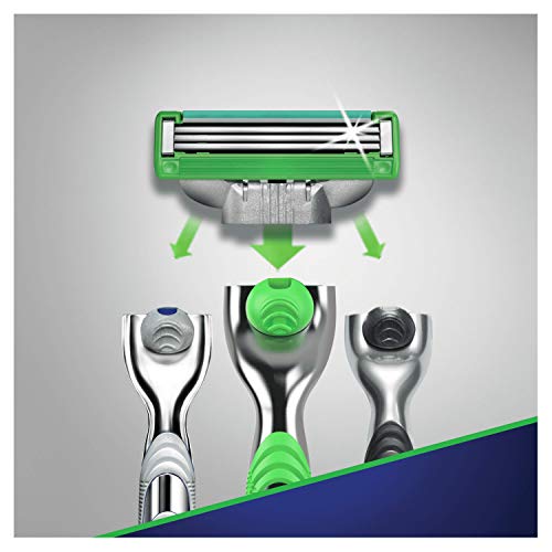 Gillette Mach3 Sensitive Razor Blades for Men, 4 Refills with Stronger-Than-Steel Blades