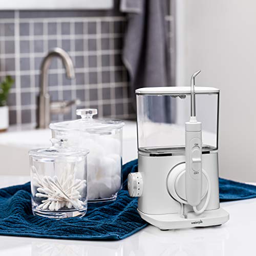 Waterpik Water Flosser Evolution Electric Countertop Dental Oral Irrigator with 6 Tips, WF-07
