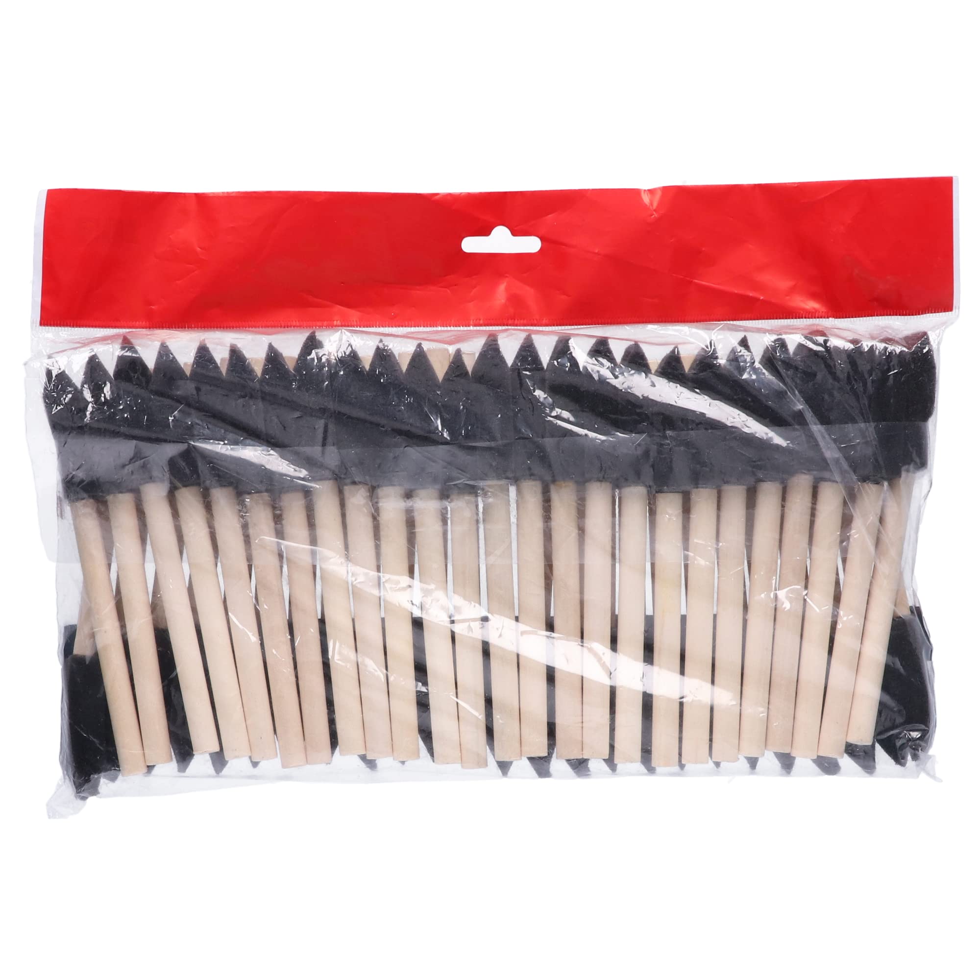 Artlicious Foam Brush Set - Pack of 50 Disposable, 1-inch Sponge Paint Brushes for Acrylic Painting, Staining, Varnishes & DIY Craft Projects - Art Supplies