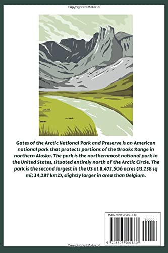 National Parks Notebook: Gates of the Arctic National Park NOTEBOOK Blank Paper | 80 Pages | 6 in x 9 in