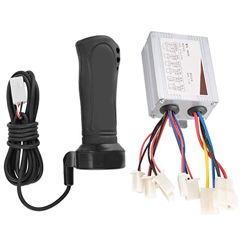 Vbestlife 500W 36V Brushed DC Motor Speed &Controller, Throttle Twist Grips E-Bike Scooter Tricycle Speed Controller Motor (500W 36V)