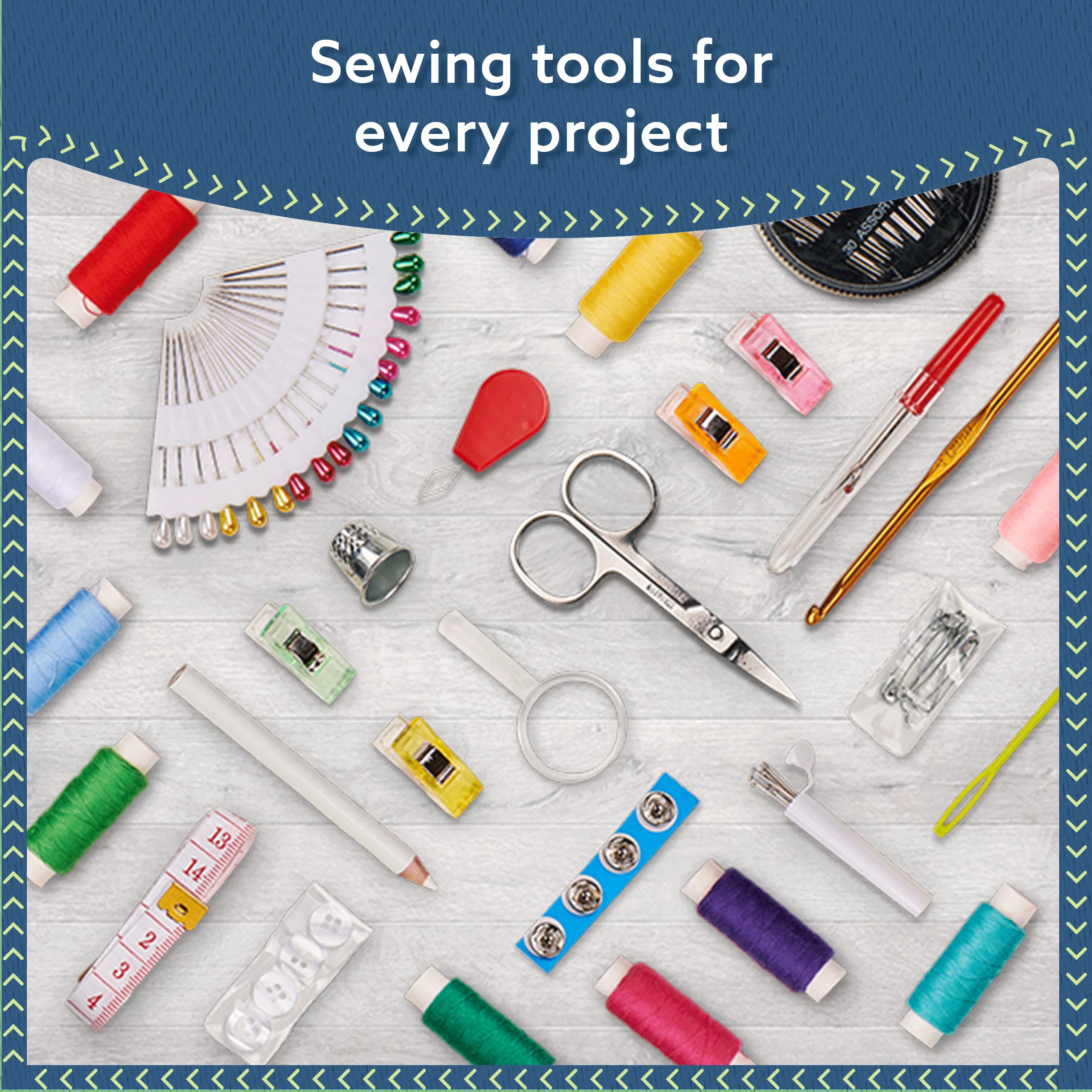 ARTIKA Sewing Kit for Adults and Kids - Small Beginner Set w/ Multicolor Thread, Needles, Scissors, Thimble & Clips - Emergency Repair and Travel Kits - Sewing Accessories and Supplies