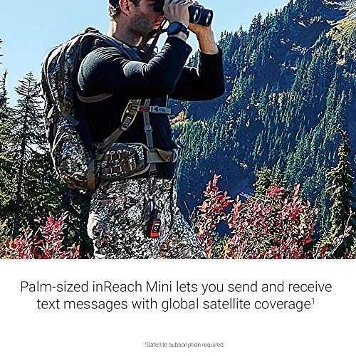 Garmin inReach Mini, Lightweight and Compact Handheld Satellite Communicator, Black (Renewed)