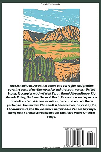 National Parks Notebook: Chihuahuan Desert NOTEBOOK Blank Paper | 80 Pages | 6 in x 9 in