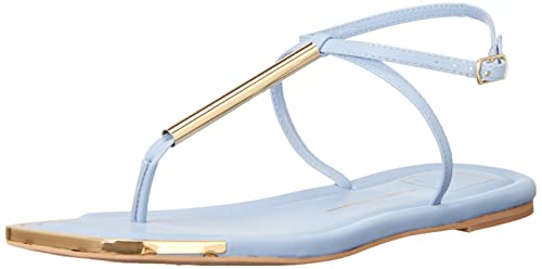 Dolce Vita Women's ARCHEY Flat Sandal, Sky Blue Stella, 9