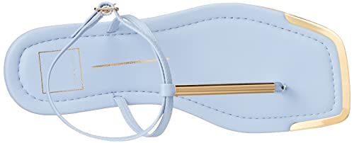Dolce Vita Women's ARCHEY Flat Sandal, Sky Blue Stella, 9