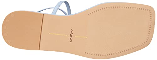 Dolce Vita Women's ARCHEY Flat Sandal, Sky Blue Stella, 9