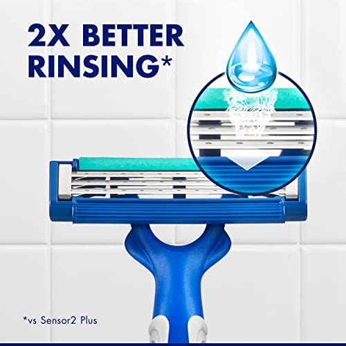 Gillette Sensor3 Simple Men’s Disposable Razors, 8 Count