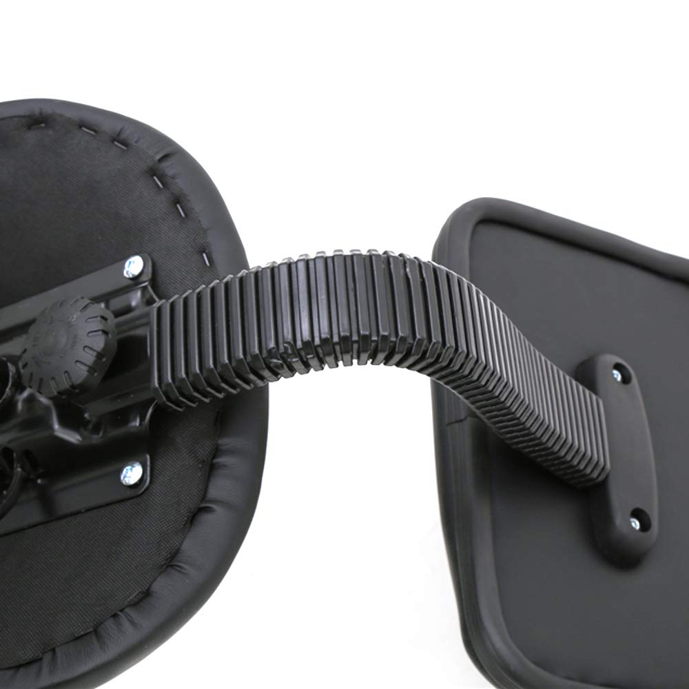 Saddle Stool?Adjustable Rolling Ergonomic Seat Style Saddle Stool Chair with Back Support and Footrest for Clinic Dentist Spa Massage Salons Studio?Black