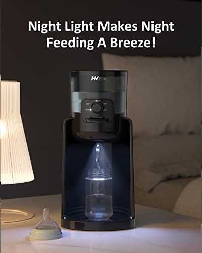 Water Warmer, HEYVALUE Baby Bottle Warmer, Formula Maker with Night Light, 4 Temperature Control & 72H Keep Warm, Detachable Tank, Instantly Dispenses Warm Water, Feed Baby More Easier and Healthier