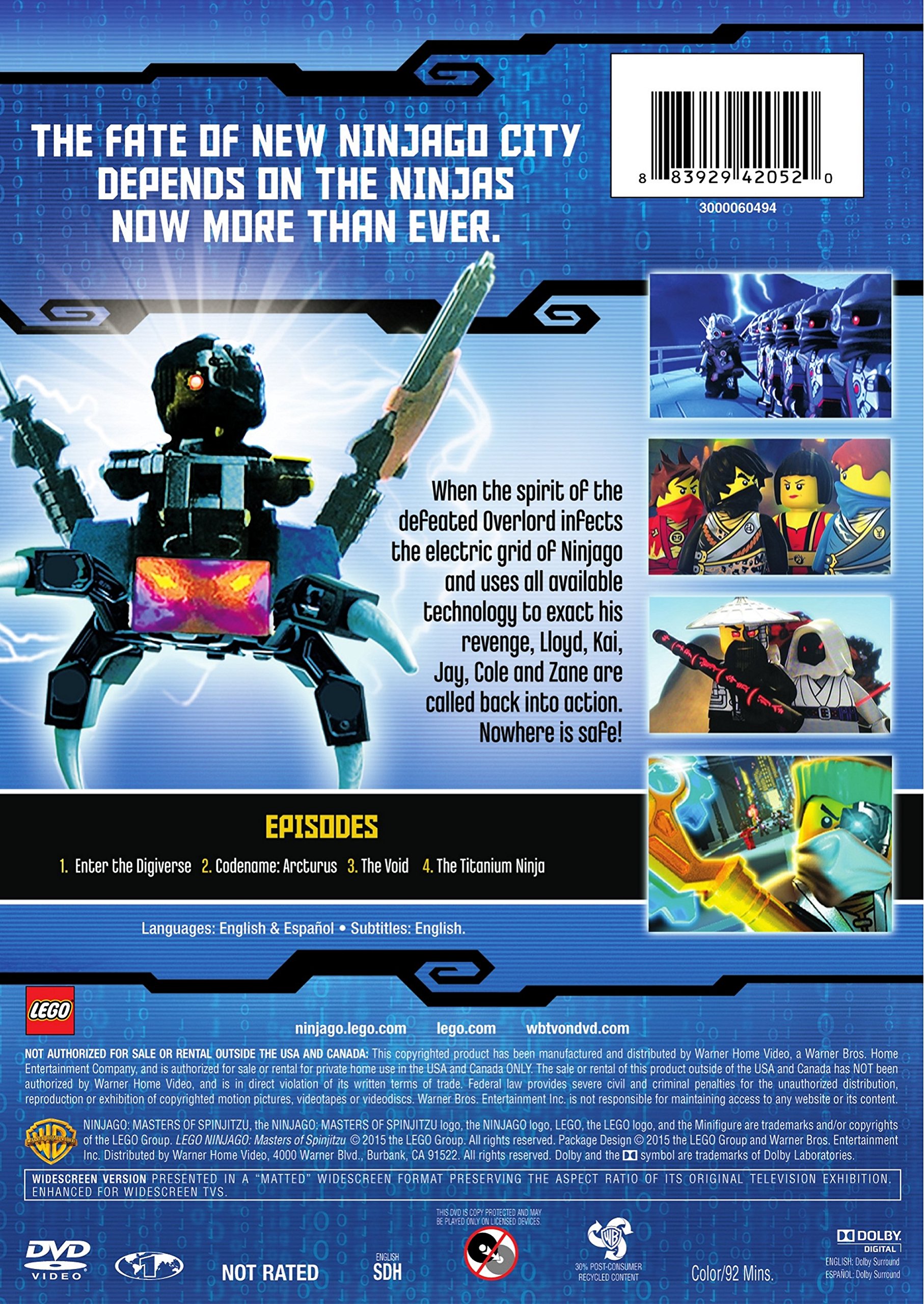 LEGO Ninjago: Masters of Spinjitzu: Rebooted: Fall of the Golden Master Season Three Part Two (DVD)