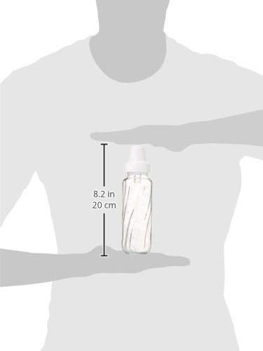 Evenflo Feeding Classic Glass Twist Bottles, 8 Ounce (Pack of 6),Clear,1018611