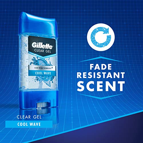 Gillette Cool Wave Clear Gel Antiperspirant and Deodorant 3.8 Oz each 2-Pack Packaging May Vary