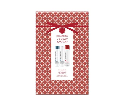 Paul Mitchell Classic Holiday Gift Set, Shampoo, Conditioner + Hairspray, For All Hair Types