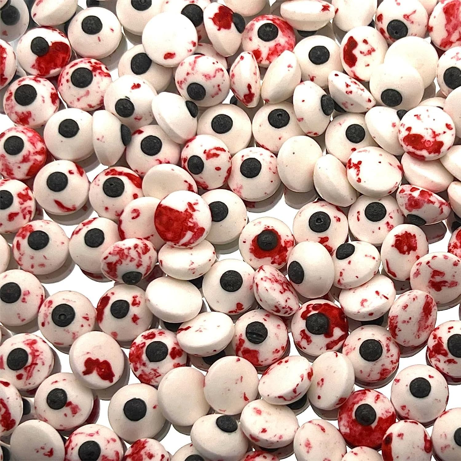 Sentovac Bloody Candy Eyes for Decorating | Edible Candy Eyeballs Sprinkles for Halloween Christmas | Cake and Cupcake Topper Decorations | 2.75oz Edible Eyes (1cm)