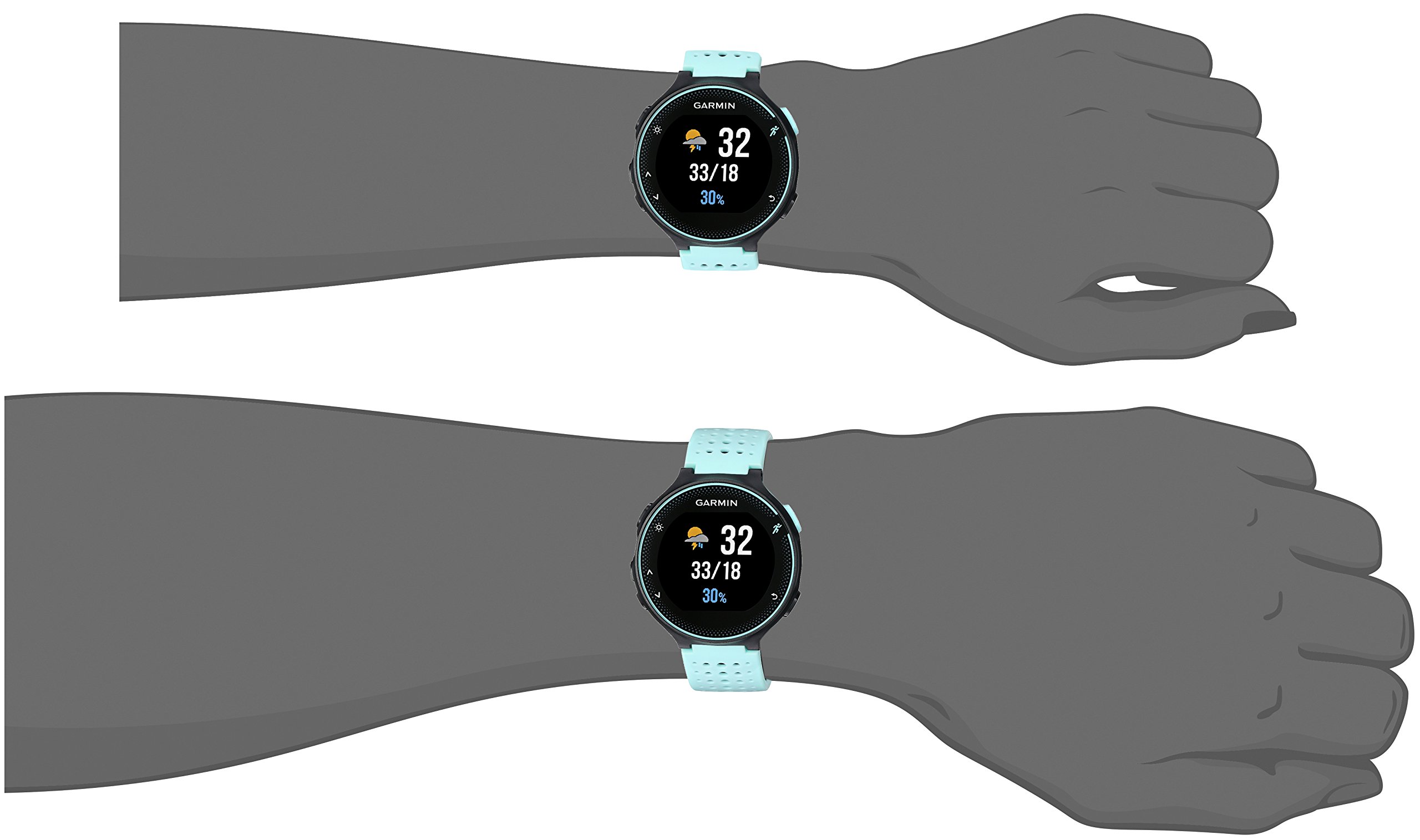 Garmin Forerunner 235, GPS Running Watch, Frost Blue
