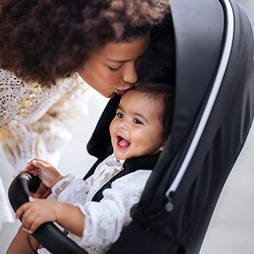 Stokke Xplory X, Modern Grey - Luxury Stroller - Adjustable for Both Baby & Parentsâ Comfort - Padding, Harness & Reflective Zipper for Added Safety - Folds in One Step