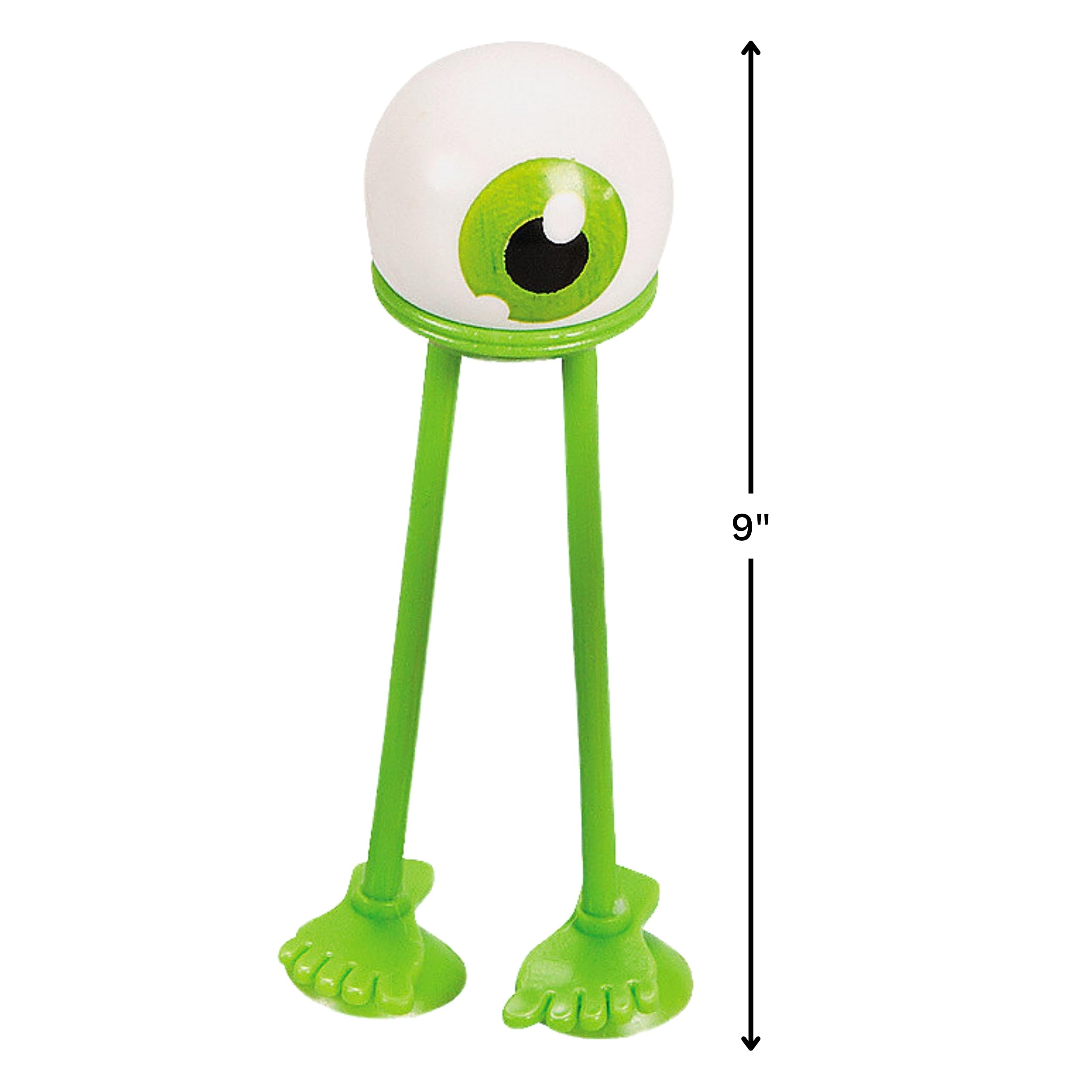 Fun Express Eyeballs with Suction Feet Bright Vinyl Bendable Toys for Halloween - Toys - Character Toys - Bendables - Halloween - 24 Pieces