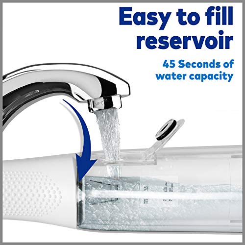 Waterpik Cordless Water Flosser, Battery Operated & Portable for Travel & Home, ADA Accepted Cordless Express, White WF-02C