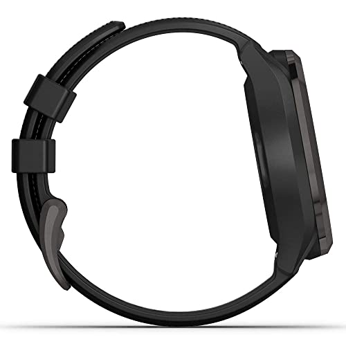 Garmin Approach S42 (Gunmetal/Black) Golf GPS Watch | Golfer's Bundle with Portable Charger & HD Tempered Glass Screen Protectors (x2) | 42,000+ Courses, Green View True Shape, & F/M/B Yardage