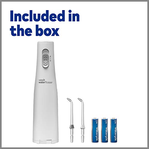 Waterpik Cordless Water Flosser, Battery Operated & Portable for Travel & Home, ADA Accepted Cordless Express, White WF-02C