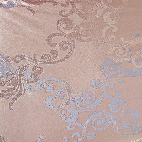 Dolce Mela 6 Piece Bedding Duvet Cover Set, Luxury Jacquard Top, 100% Soft Combed Cotton Inside, Superior Comfort, Breathable, All-Season, Machine Washable, DM801Q, Multi-Color, Queen